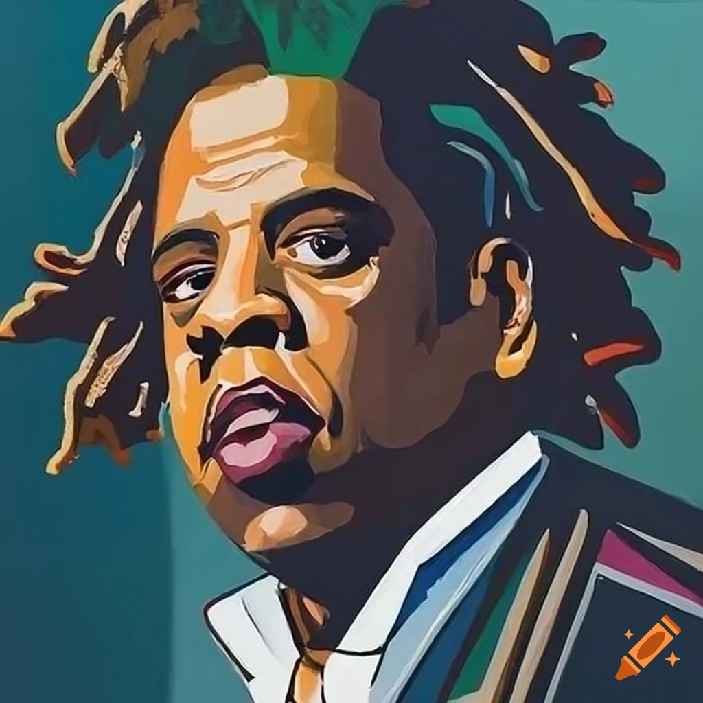 Jay-z painted by picasso on Craiyon