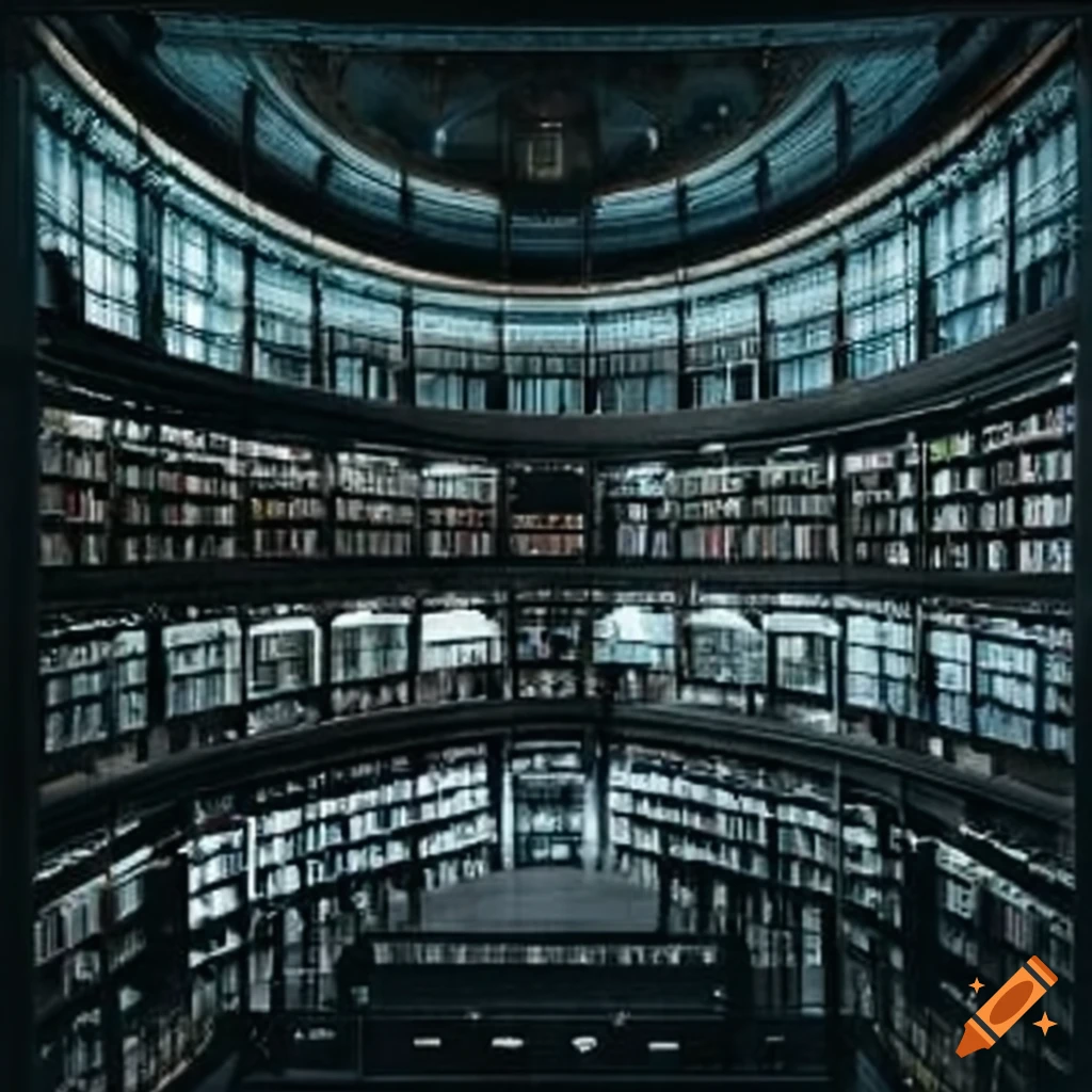 Electronic journals and databases in a library setting on Craiyon