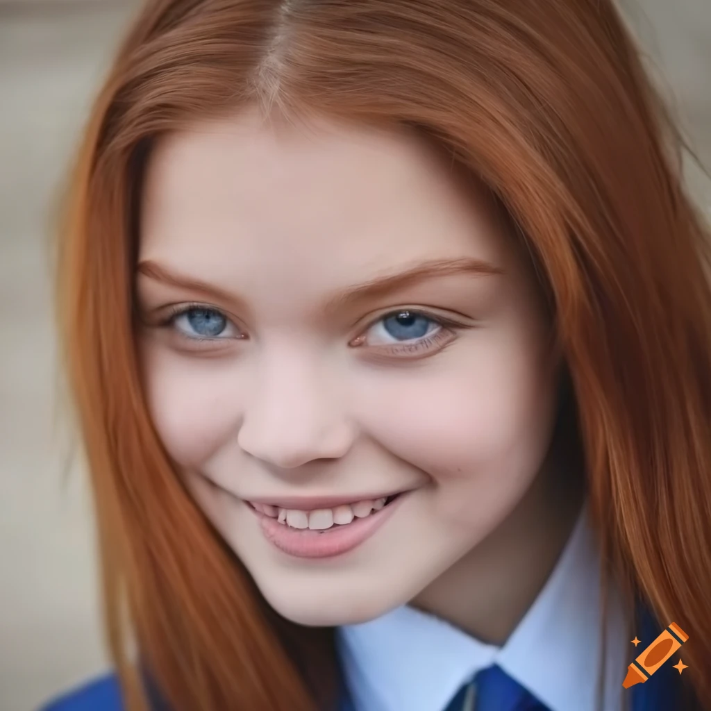 Portrait of a young man in a blue suit with auburn hair and a sultry ...