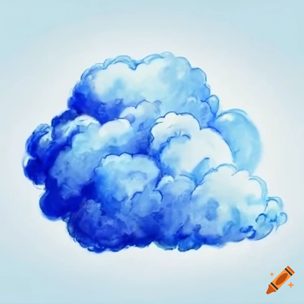 Blue cloud on Craiyon