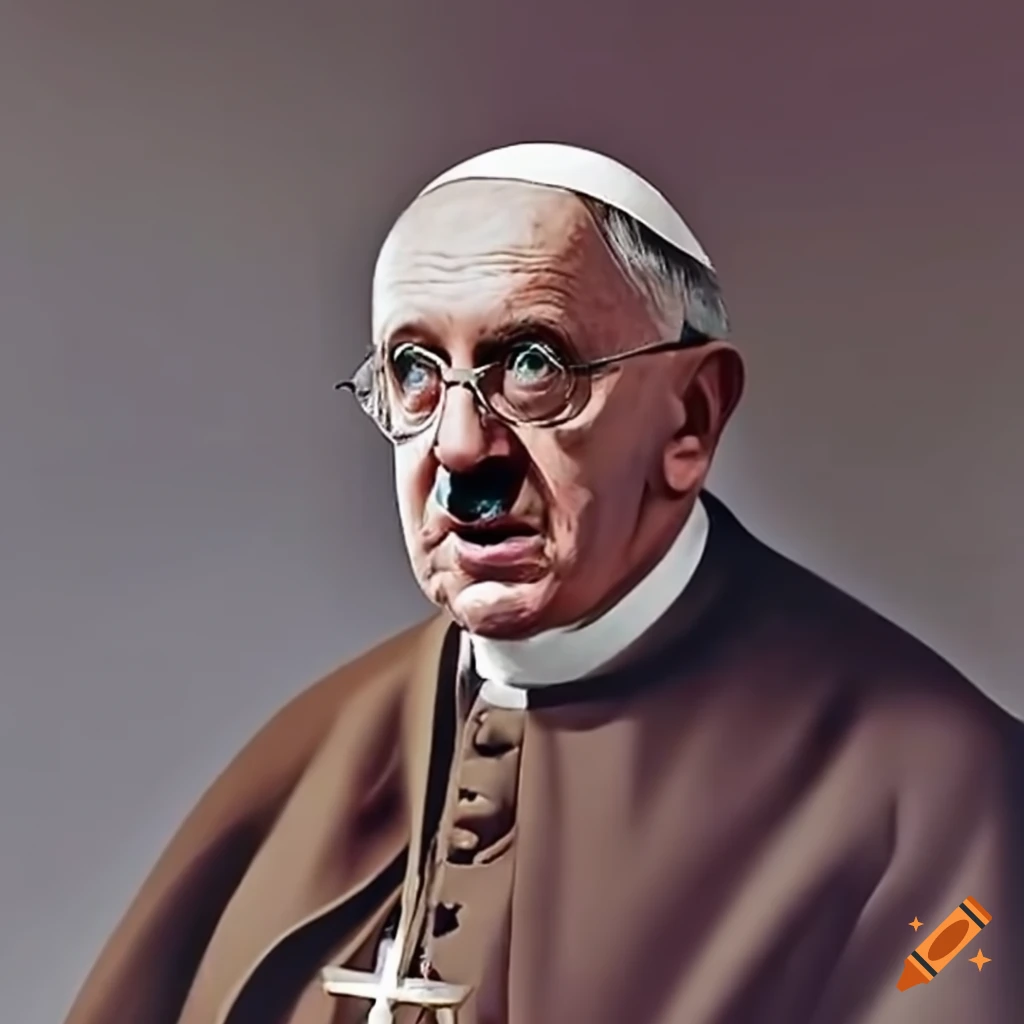 Pope and hitler in conversation on Craiyon