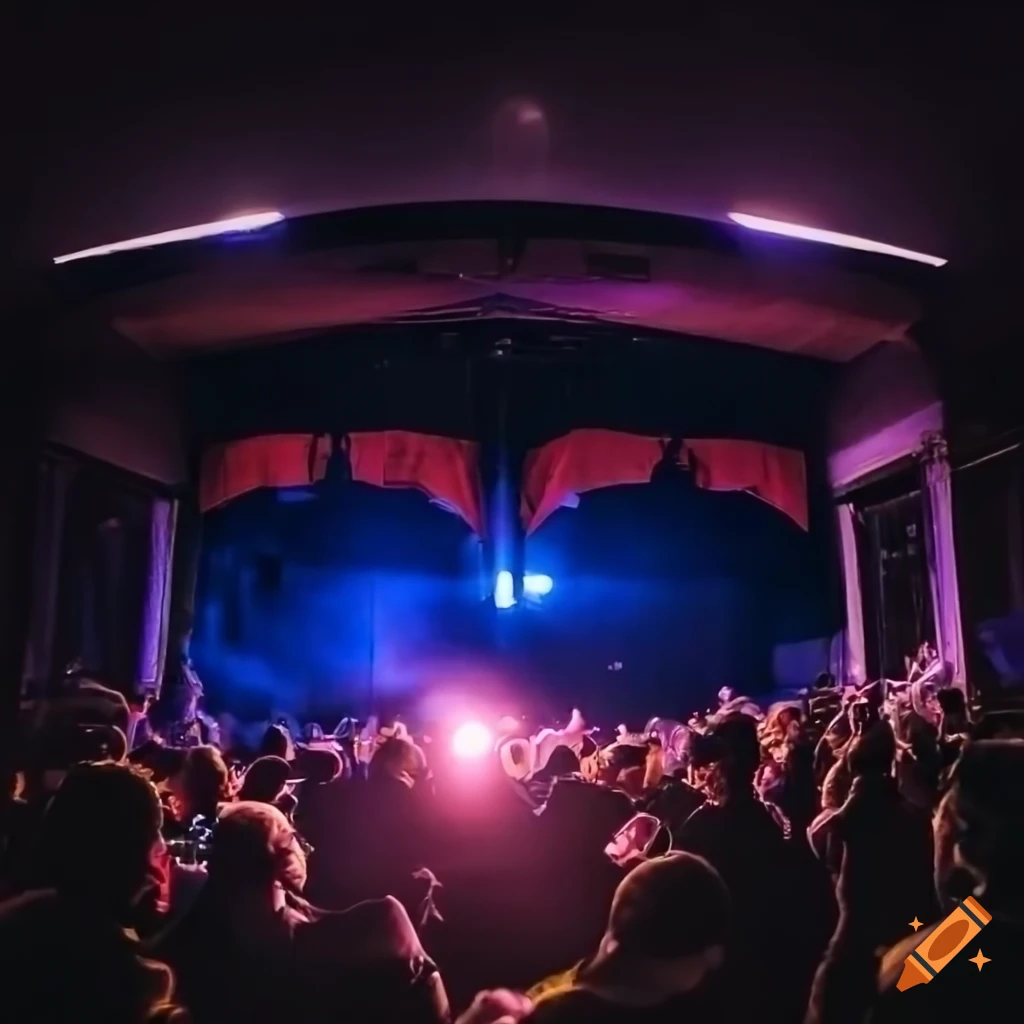 Public rock concert venue on Craiyon