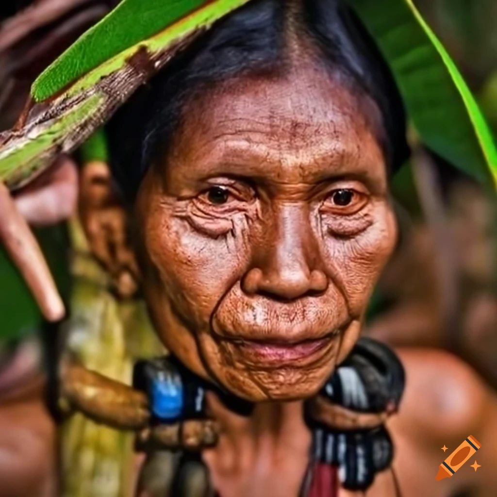 Amazon tribe members on Craiyon