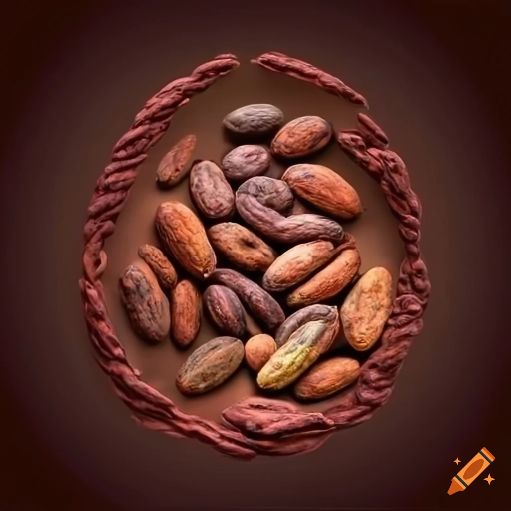 Cocoa beans on Craiyon