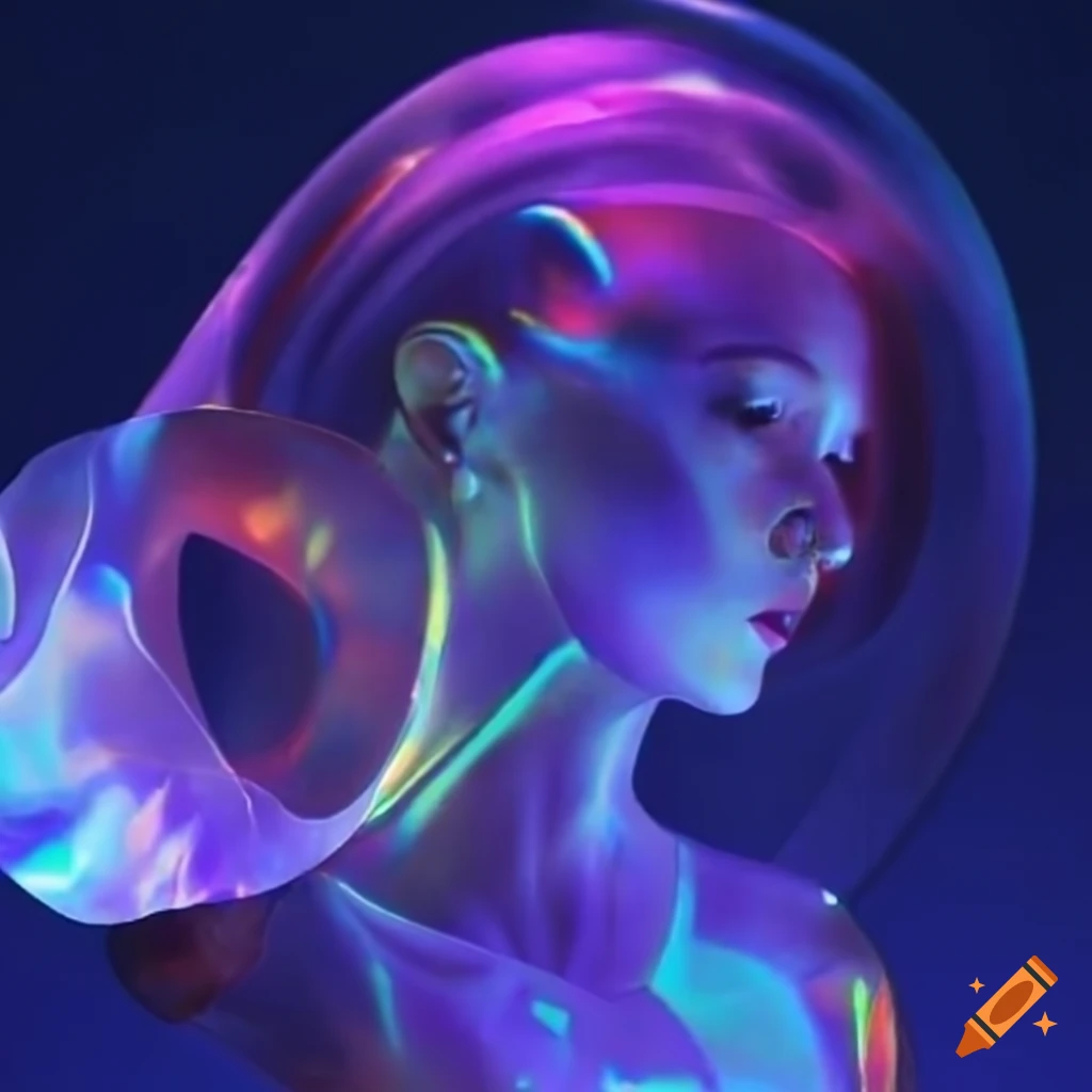 Holographic design concept on Craiyon