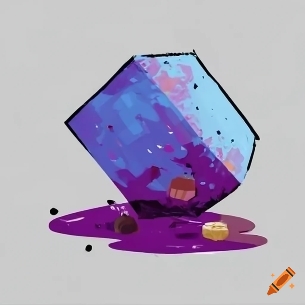 Colliding colorful cubes resembling planets on Craiyon