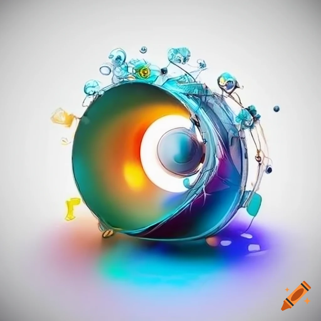 Abstract integrated design on Craiyon