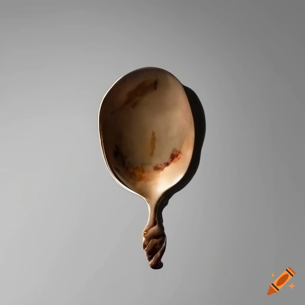 Detailed spoon with figures shadowed by a hand inspired by picasso on ...