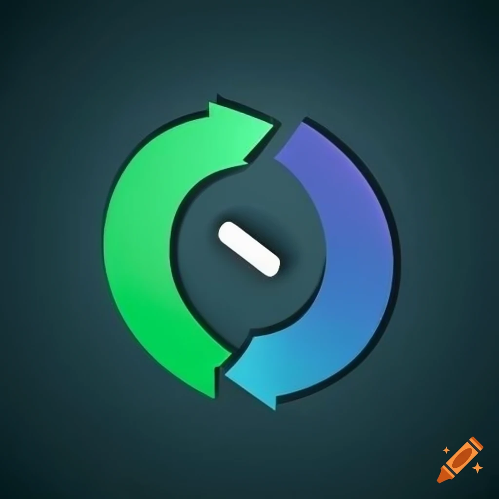 Circular arrows for replacement user interface icon on Craiyon