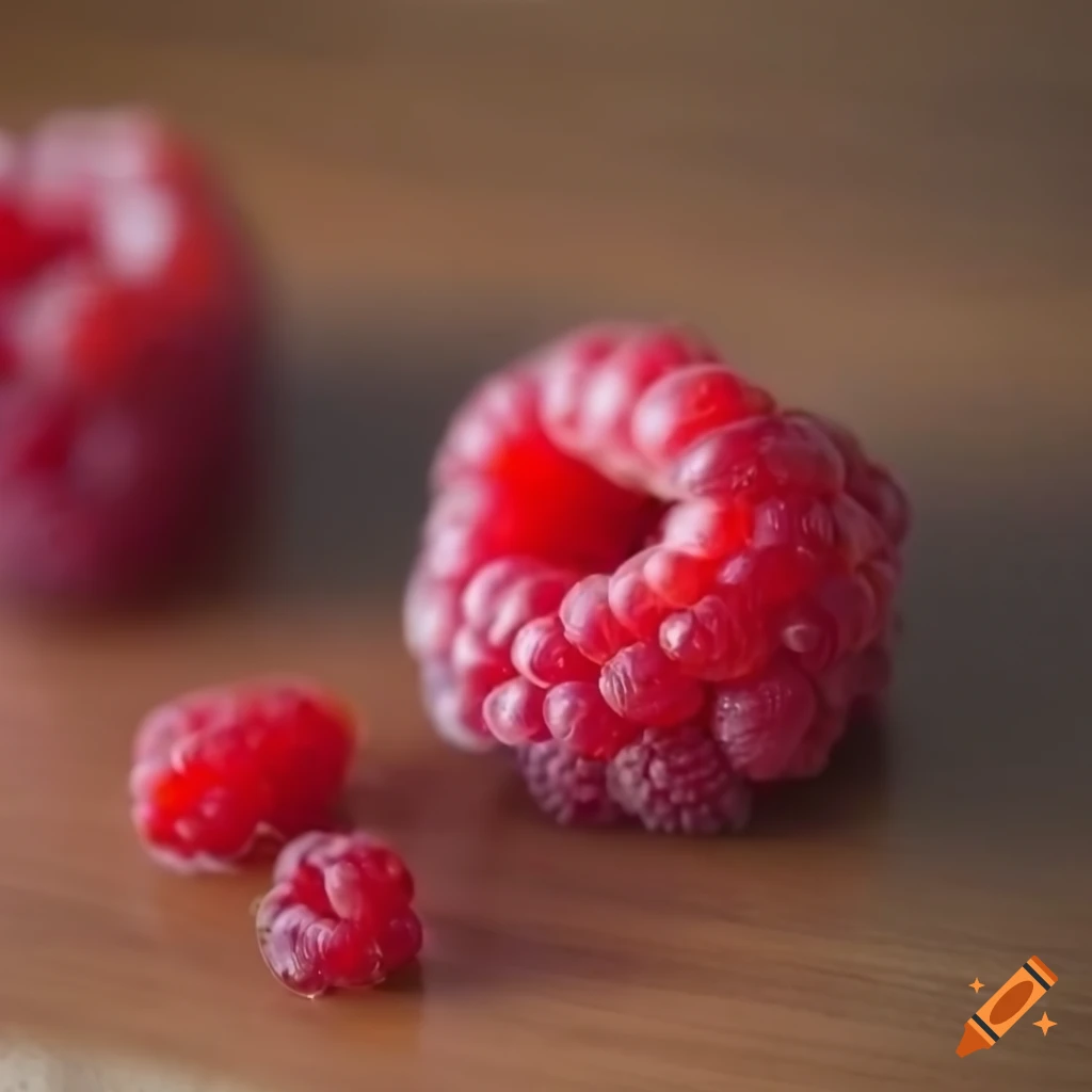 Raspberry on a desk on Craiyon