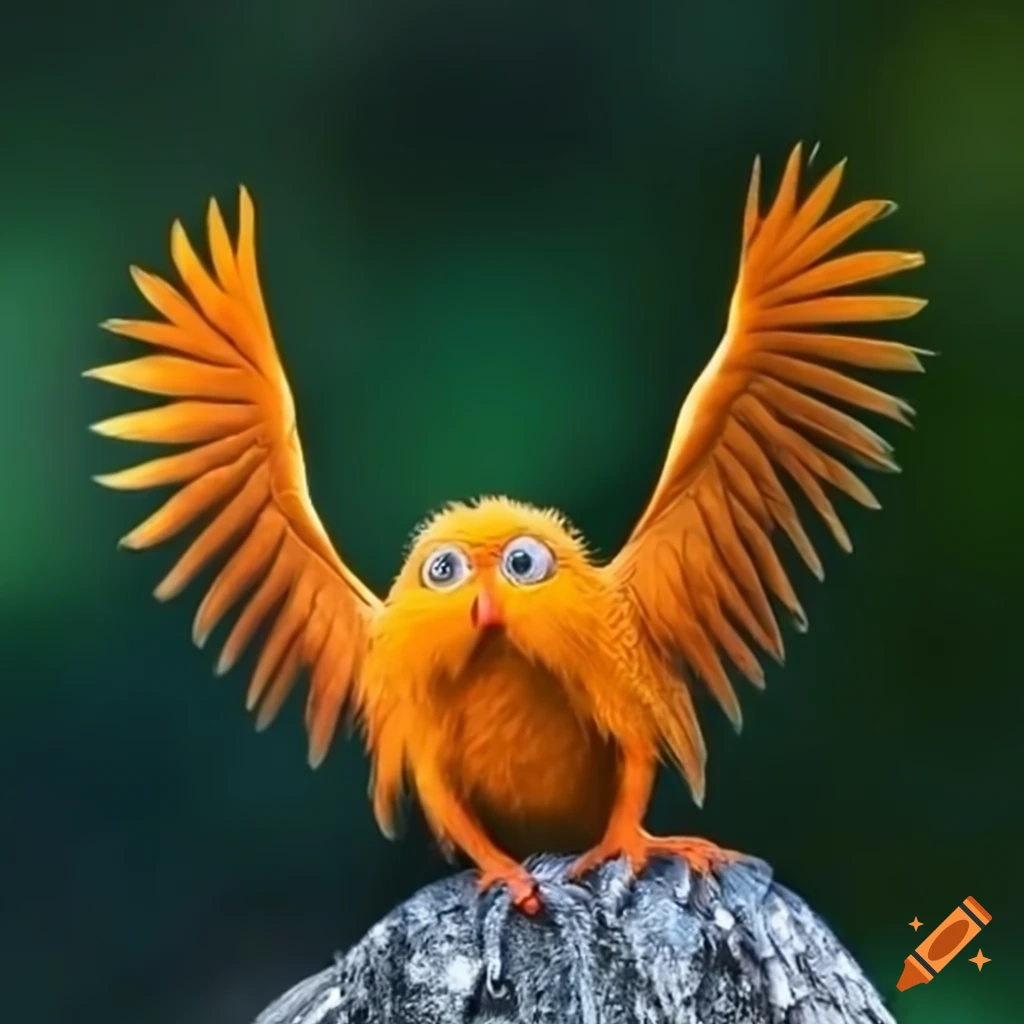 Lorax bird on Craiyon