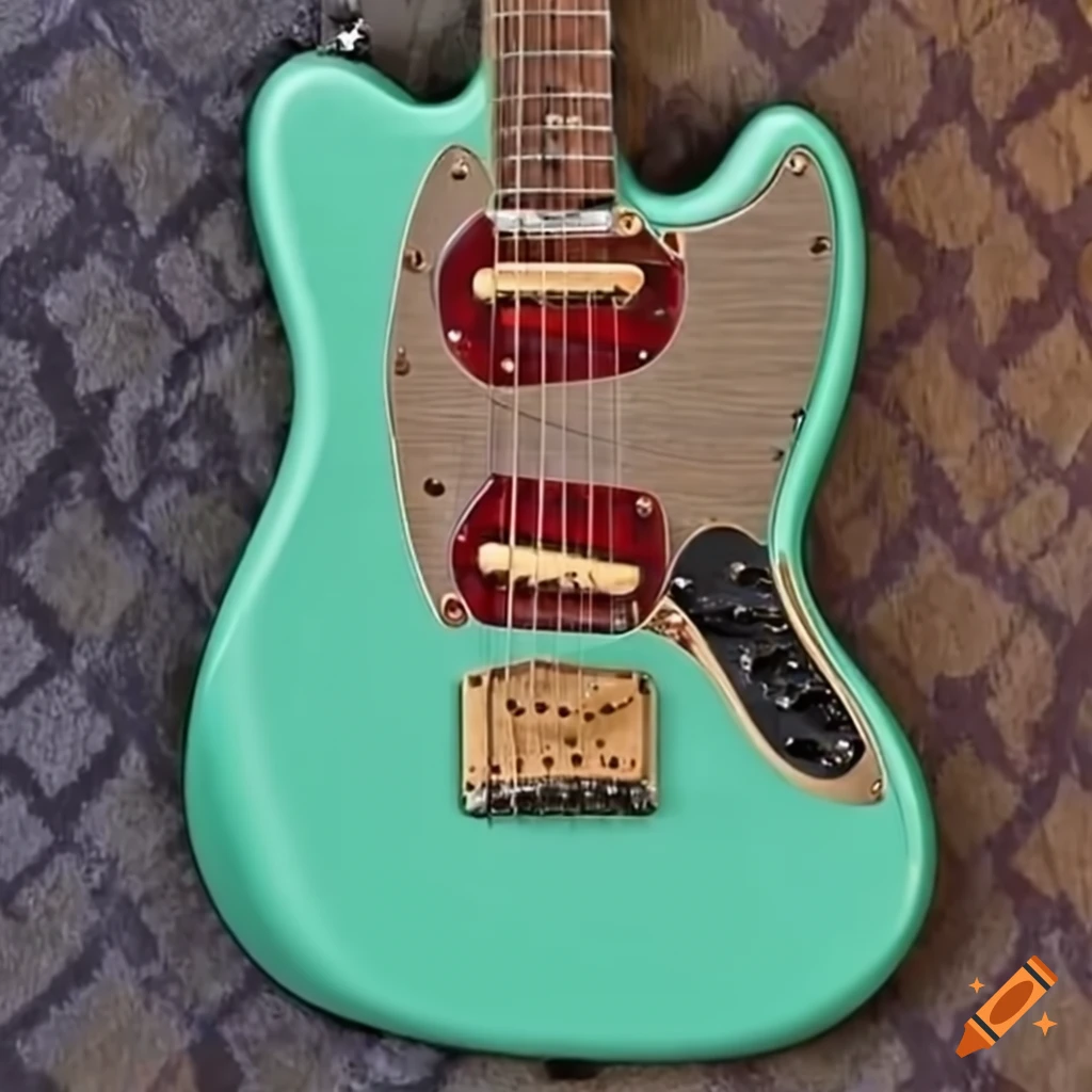 Unique fusion of fender mustang and fender telecaster guitar models on ...