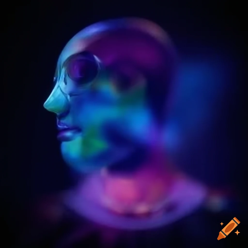 Transparent spectrum with seven colors on Craiyon