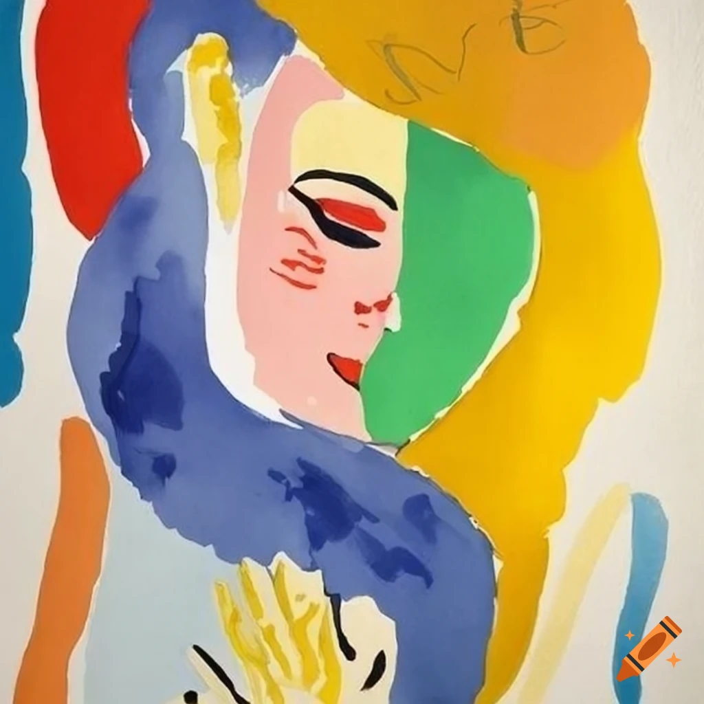 Henri matisse ink painting on Craiyon