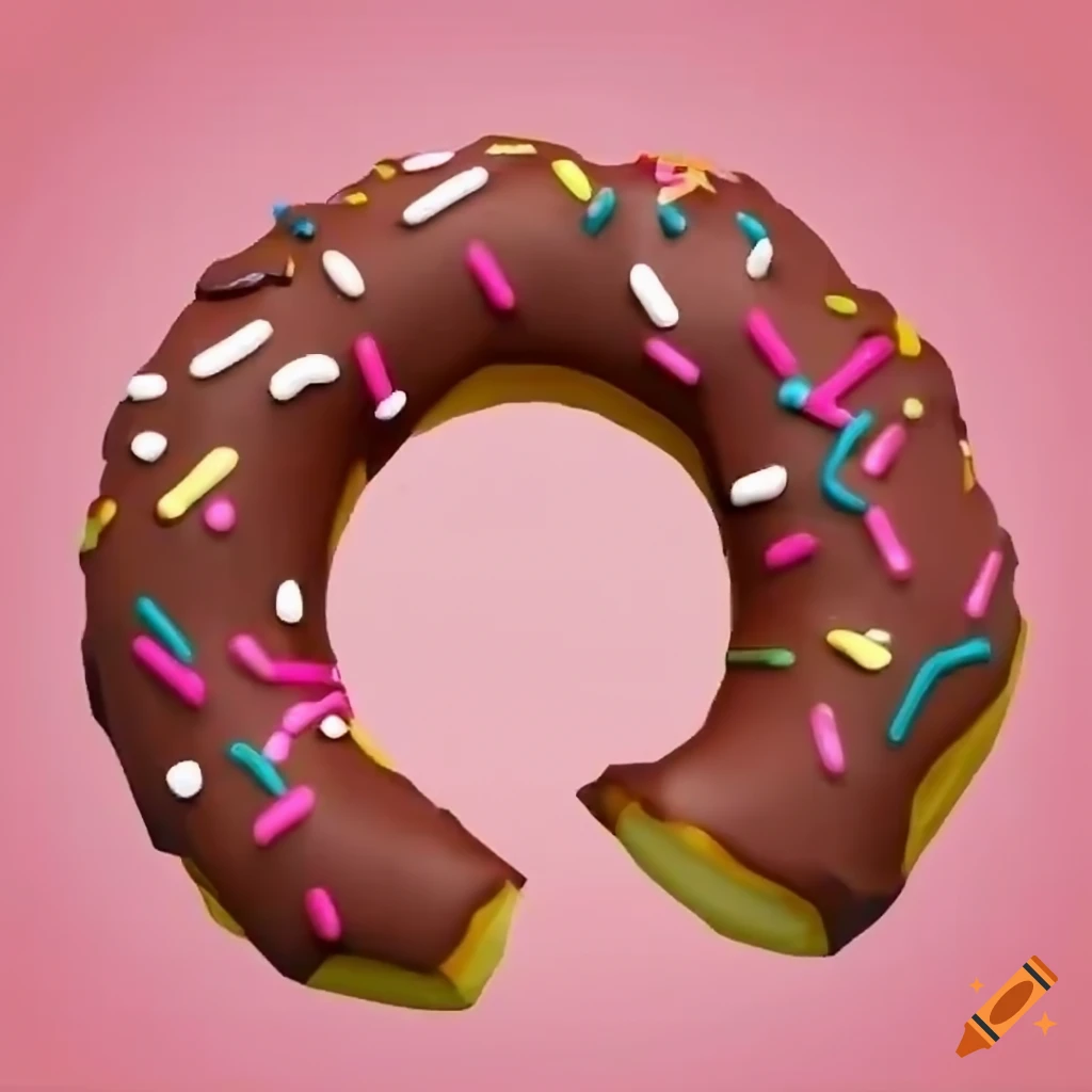 3d render of a polygon donut on Craiyon