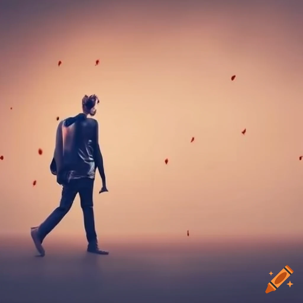 Person resisting peer pressure and walking away from a deal on Craiyon