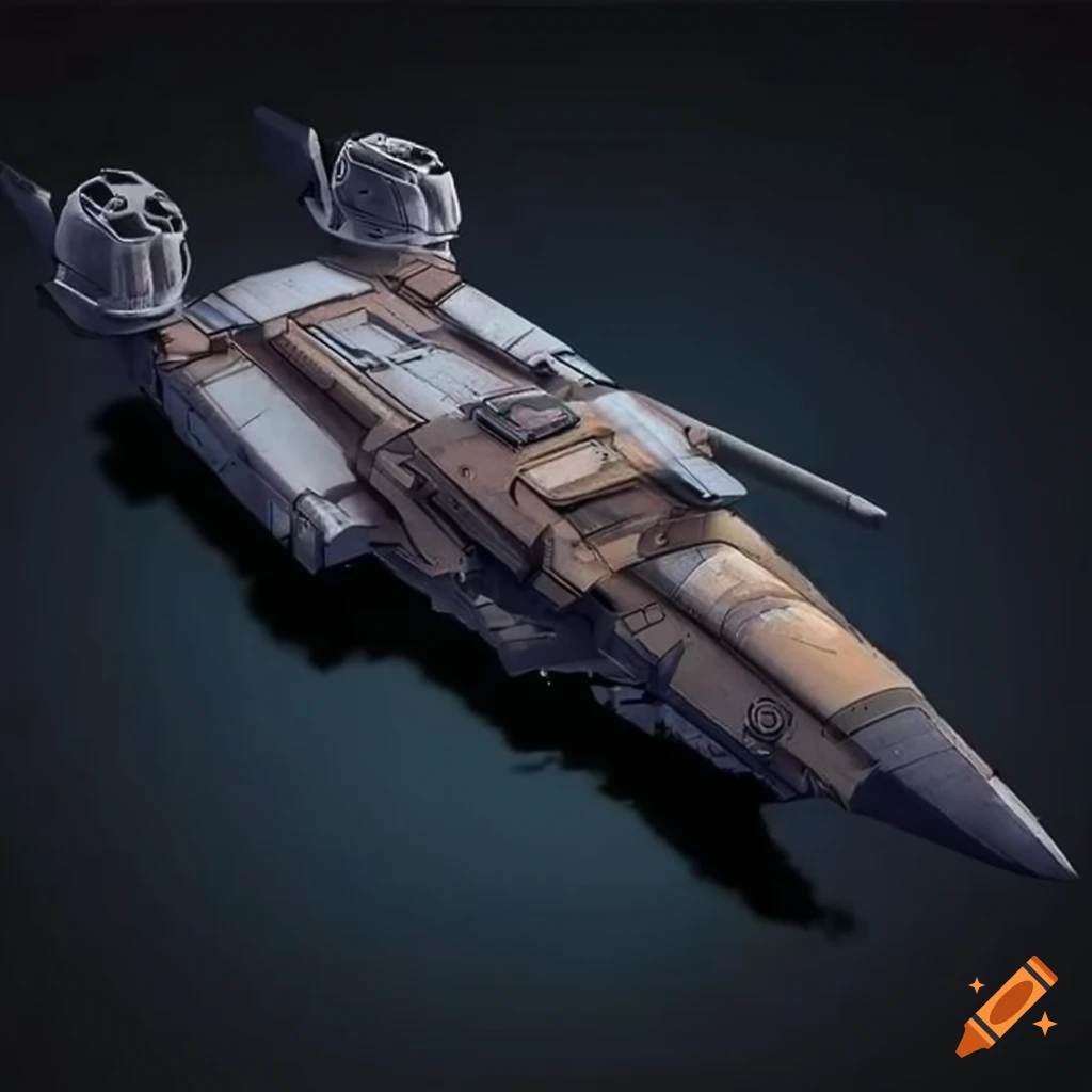 Unique design of a Starfighter combined with M3A3 Bradley Tank weapons ...