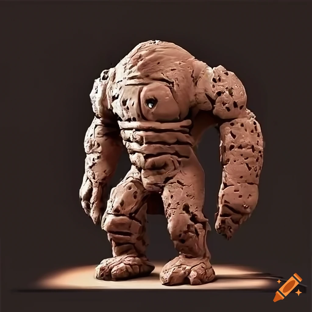 Smectite clay golem on Craiyon