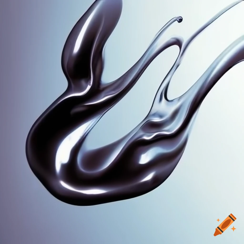 Liquid metal transparency on Craiyon