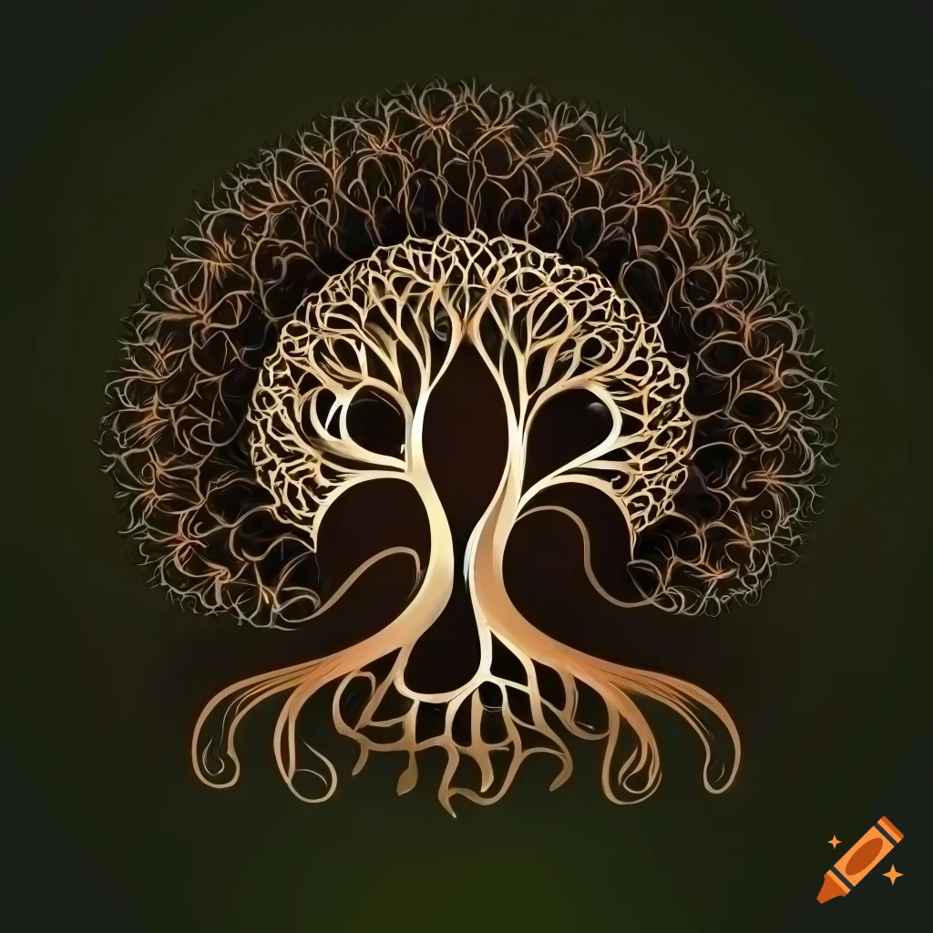 Elegant vector logo design for 'natura' company with tree of life and ...