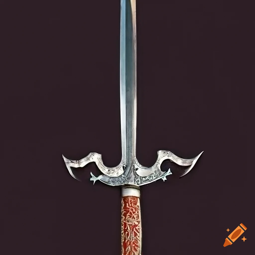 Medieval fantasy cross blades in an artistic style on Craiyon
