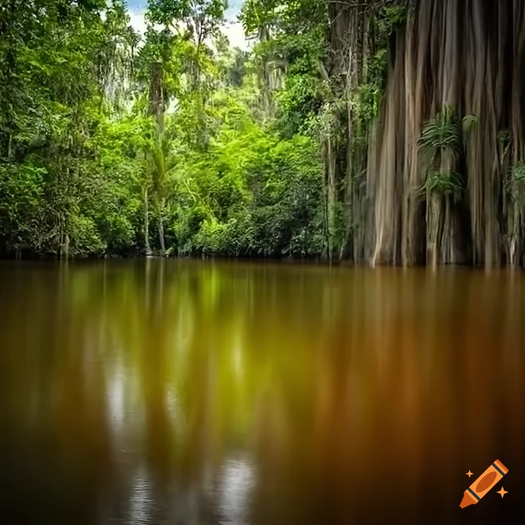 Awesome amazonian landscape on Craiyon
