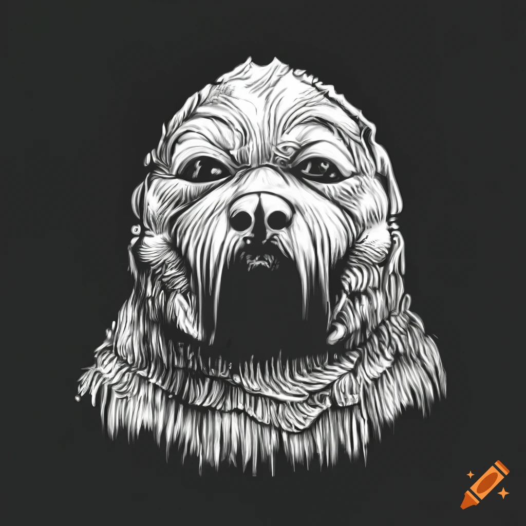 Black silhouette of the Southern Oracle from The NeverEnding Story in ...