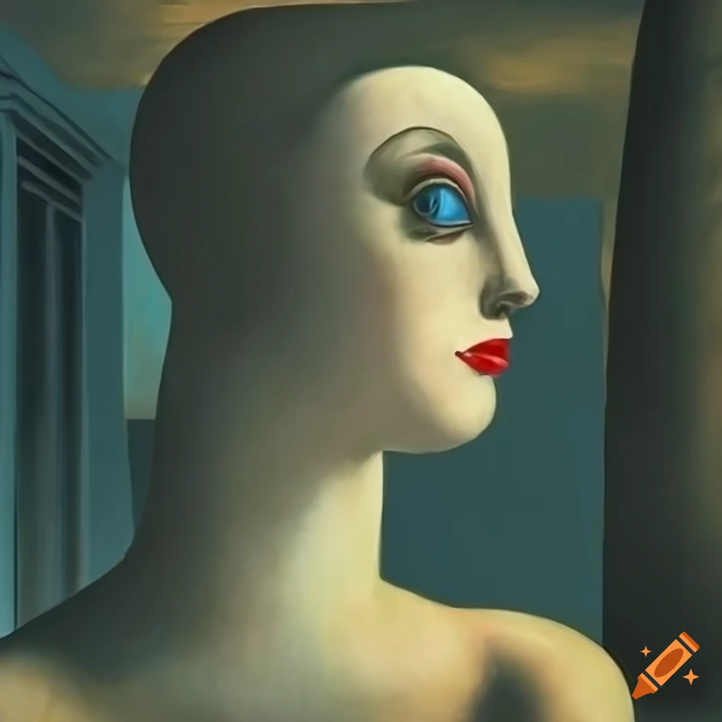 Surreal collage inspired by René Magritte, Giorgio de Chirico, Yves ...