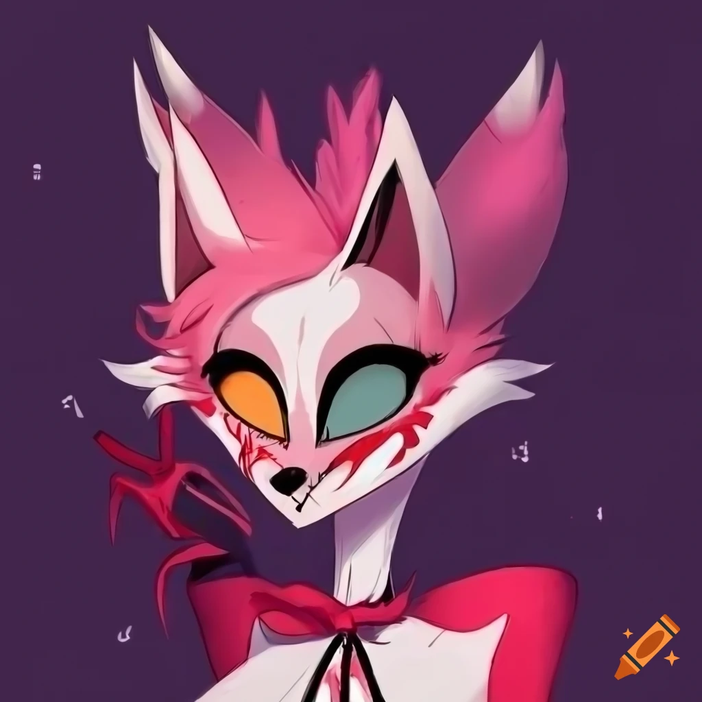 Hazbin Hotel Styled Kitsune On Craiyon