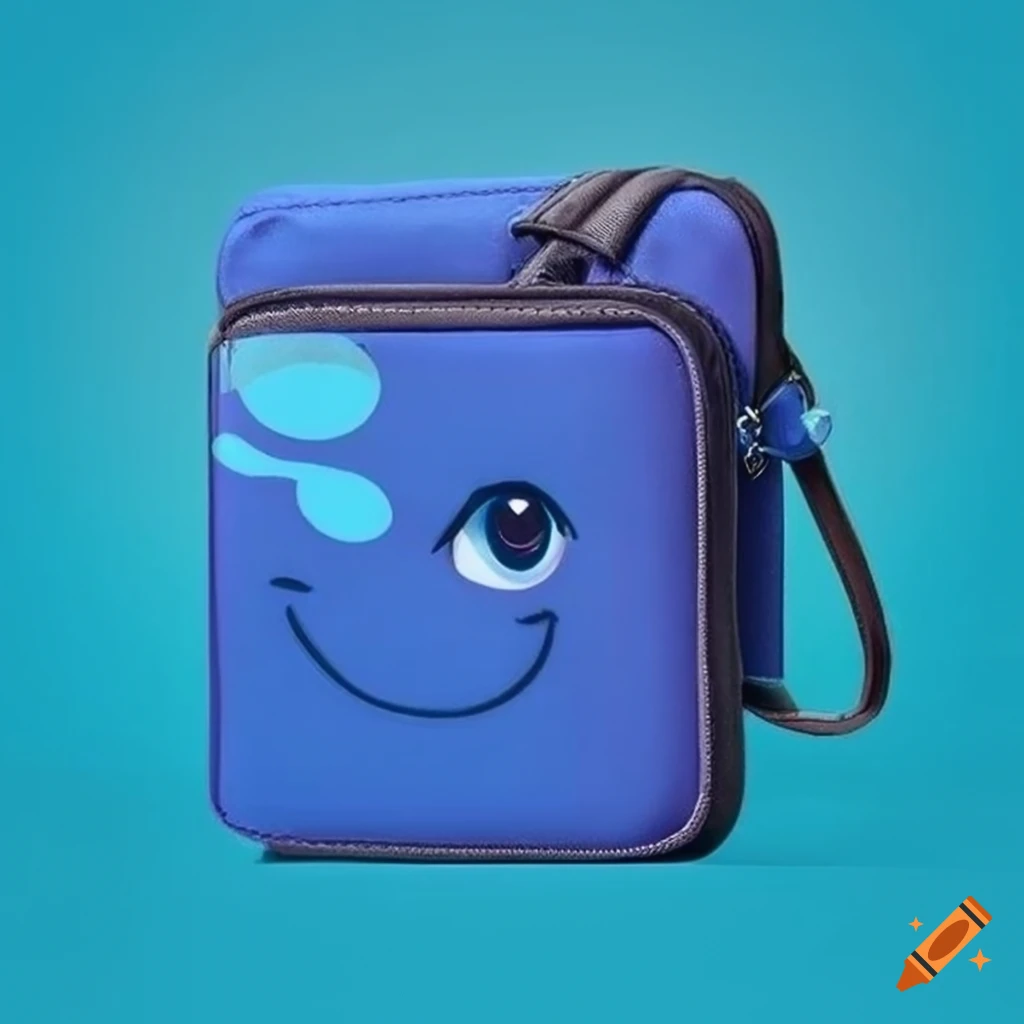 Blue anime wallet on Craiyon