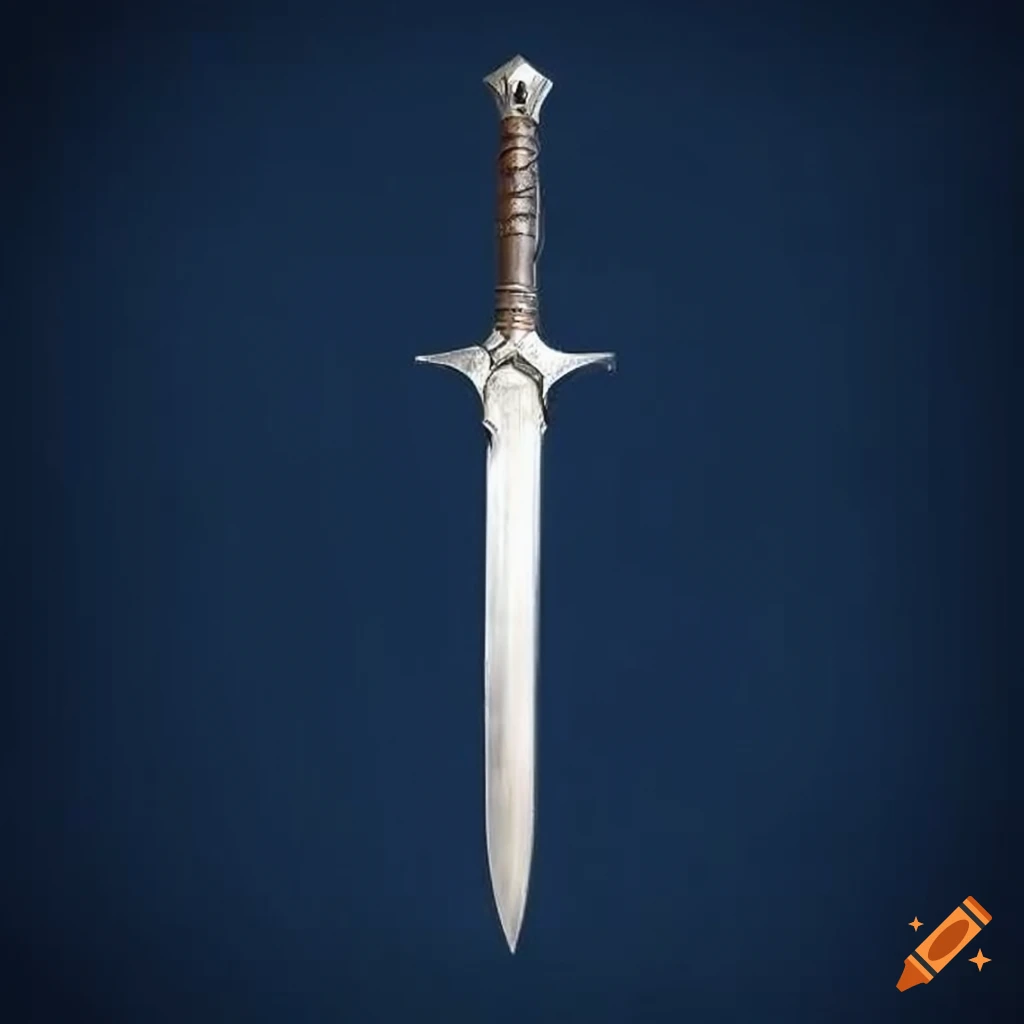 Medieval fantasy style crossed blades on Craiyon