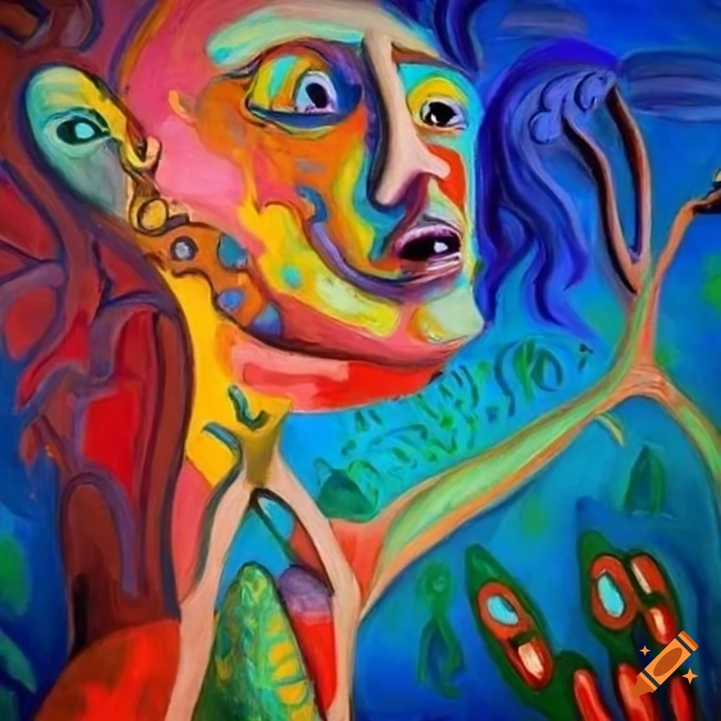 Fauvism and surrealism artistic styles combination on Craiyon