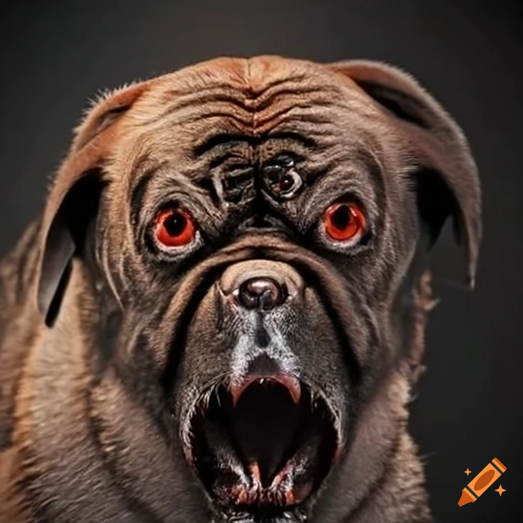 Big scary dog on Craiyon