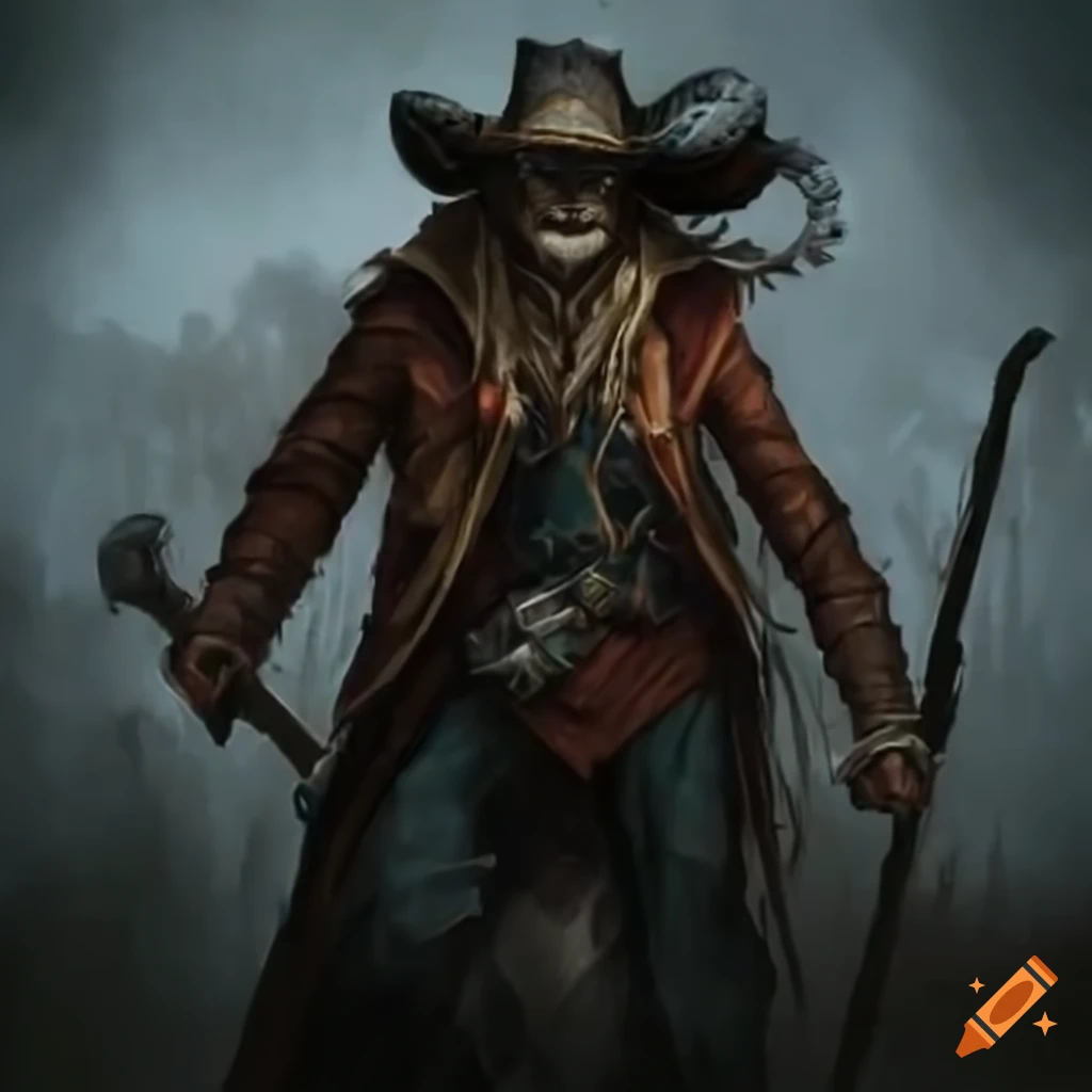 Wfrp outlaw character on Craiyon