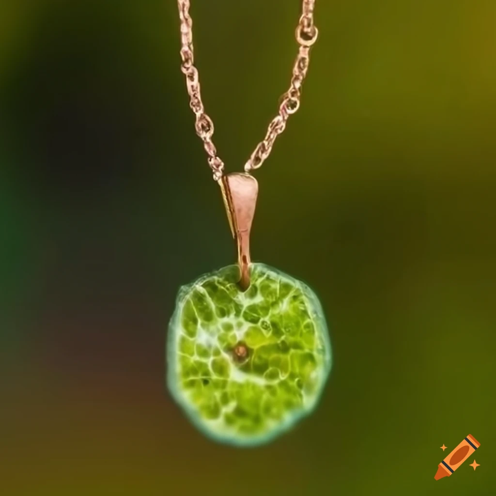 Plant cell pendant with vine-like details on the cell wall on Craiyon