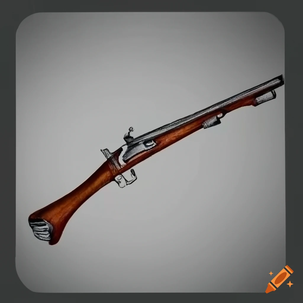 Musket firearm on Craiyon