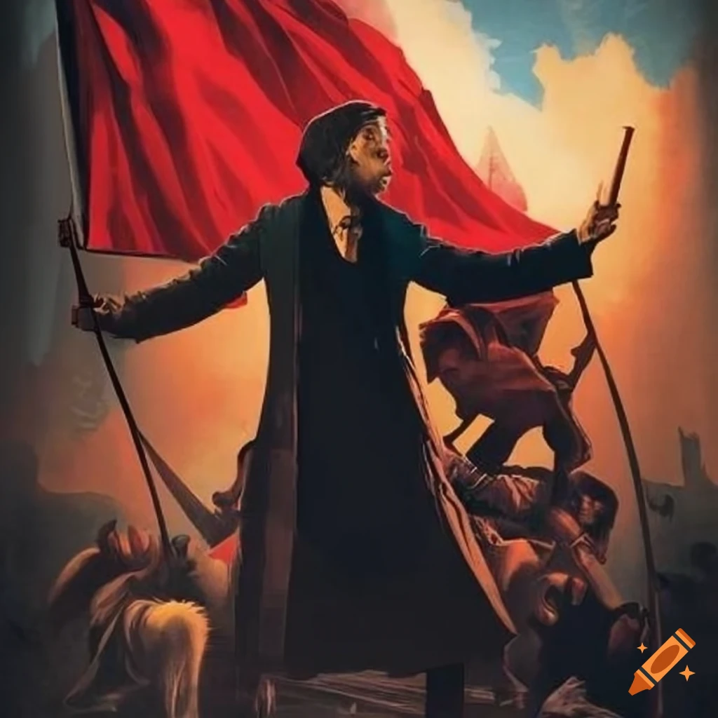 Revolution poster on Craiyon