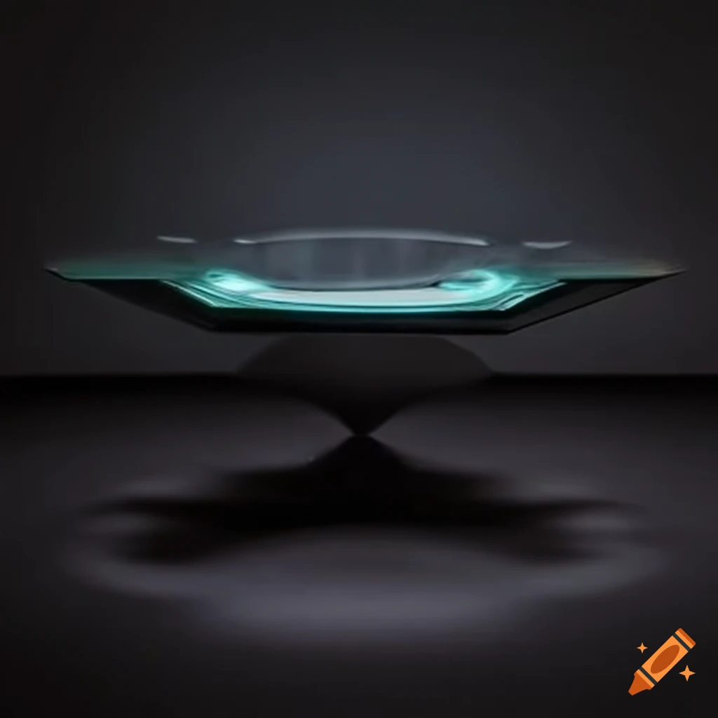 Futuristic floating table design without legs on Craiyon