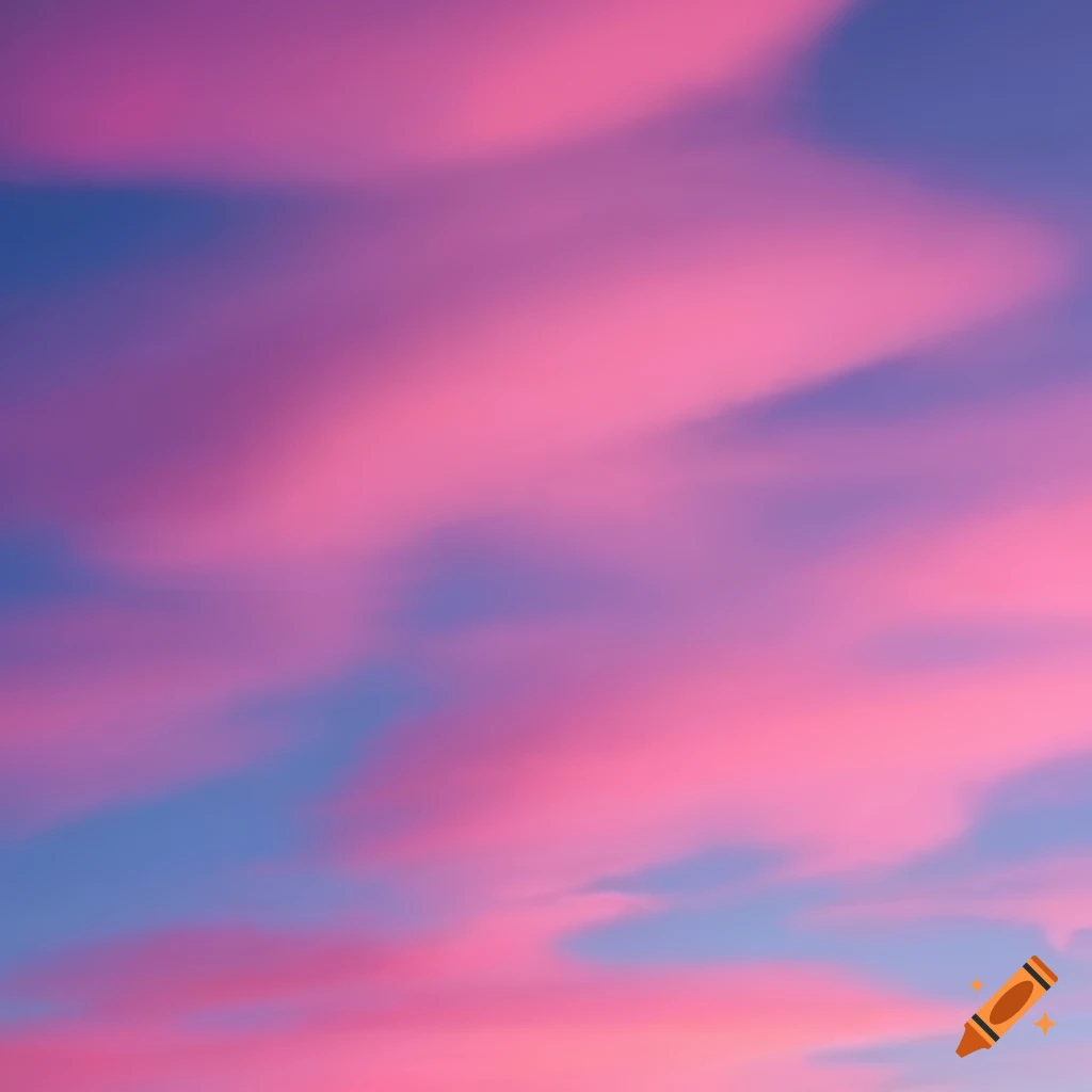 Pink clouds in the sky on Craiyon