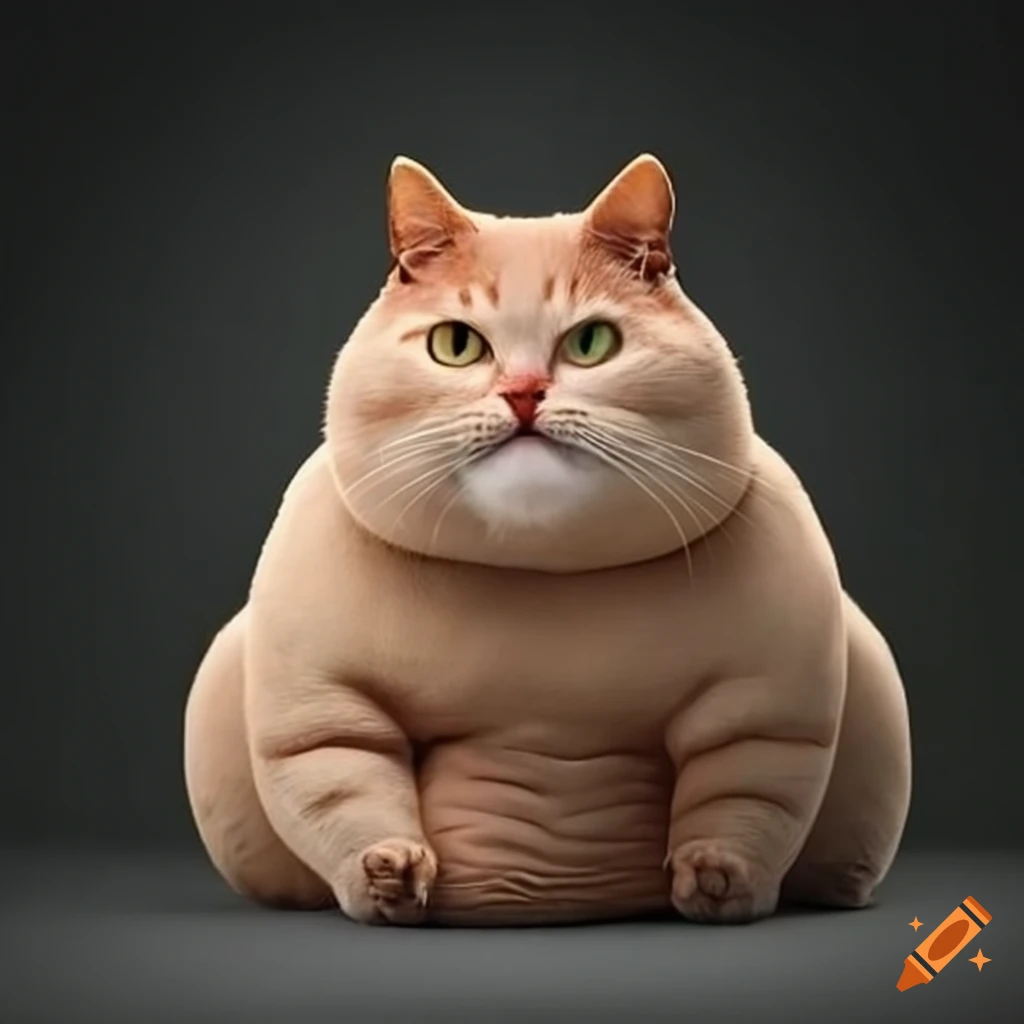 Chubby sumo cat on Craiyon