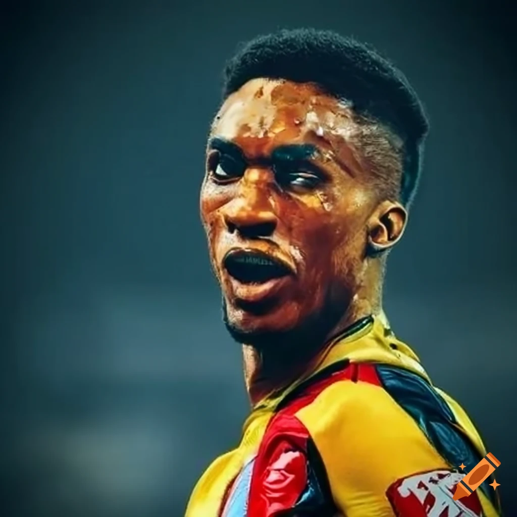 Player rc lens bollaert on Craiyon