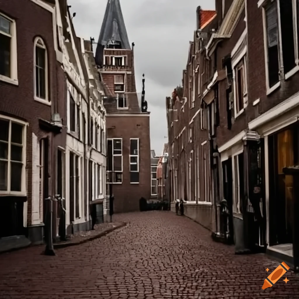 Average person in a typical dutch city setting on Craiyon