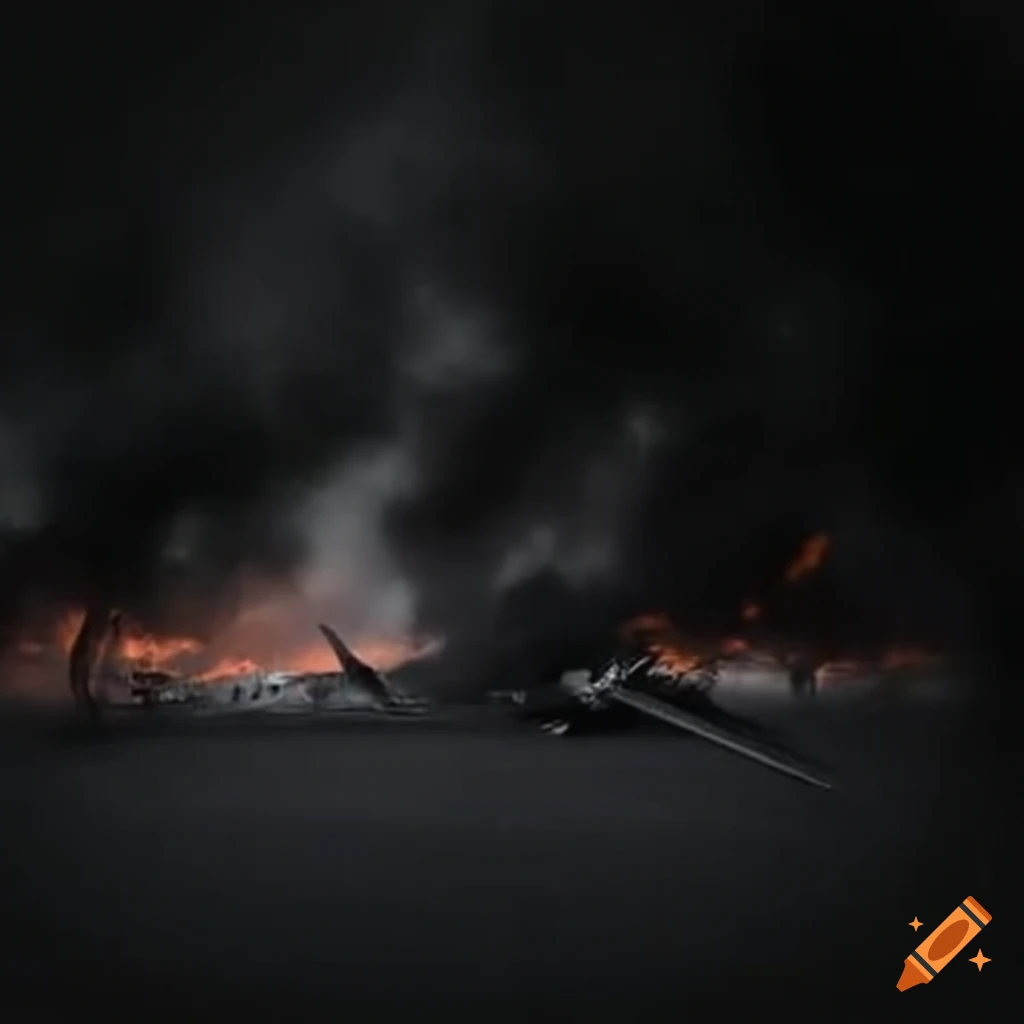 Plane Crash Scene On Craiyon