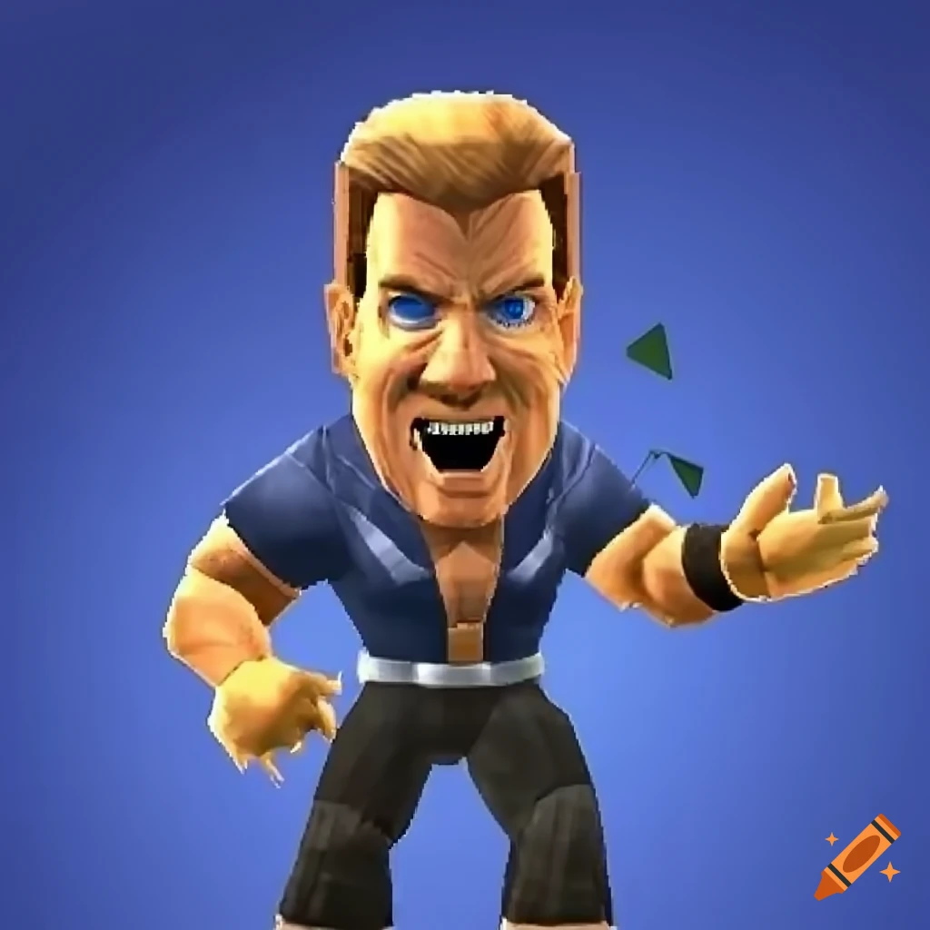 Dieter Bohlen character in Super Smash Bros Melee with 2002 graphics on ...