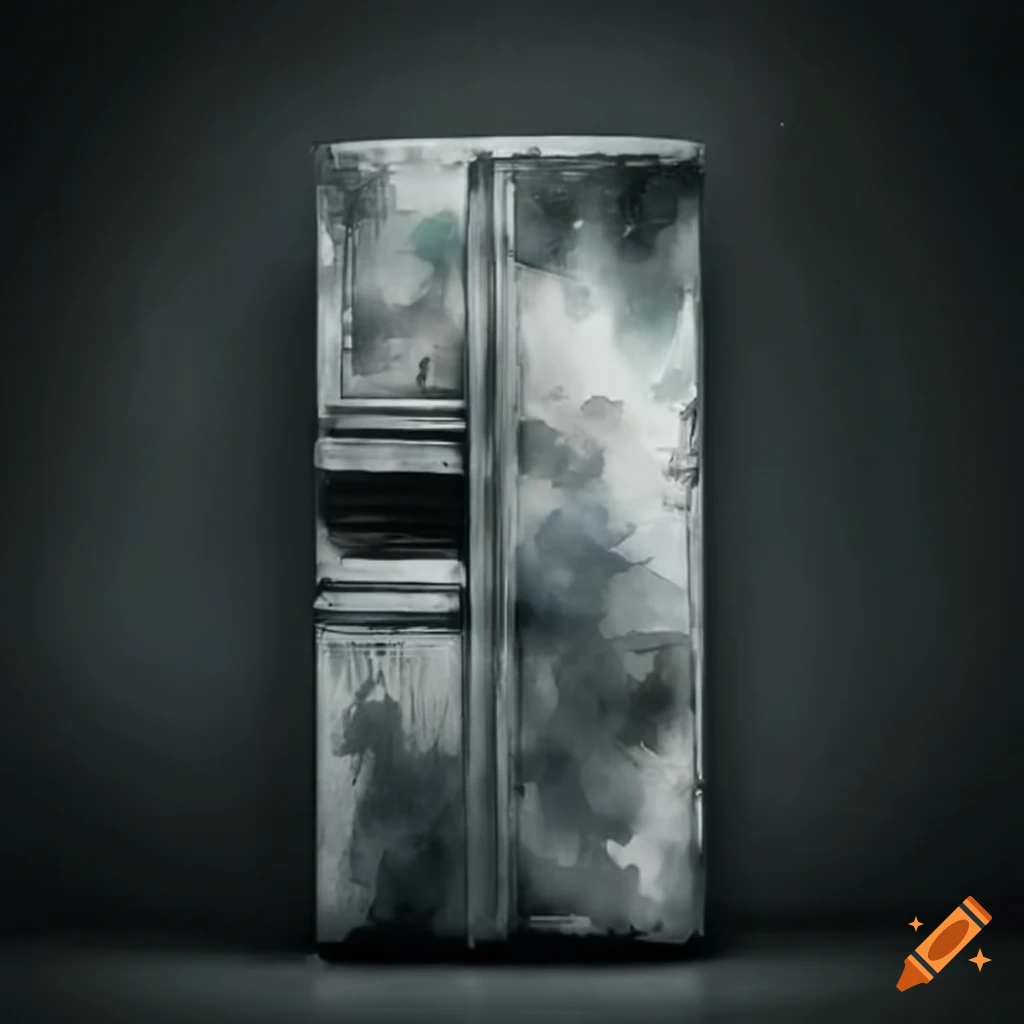 Dead refrigerator in blackout on Craiyon