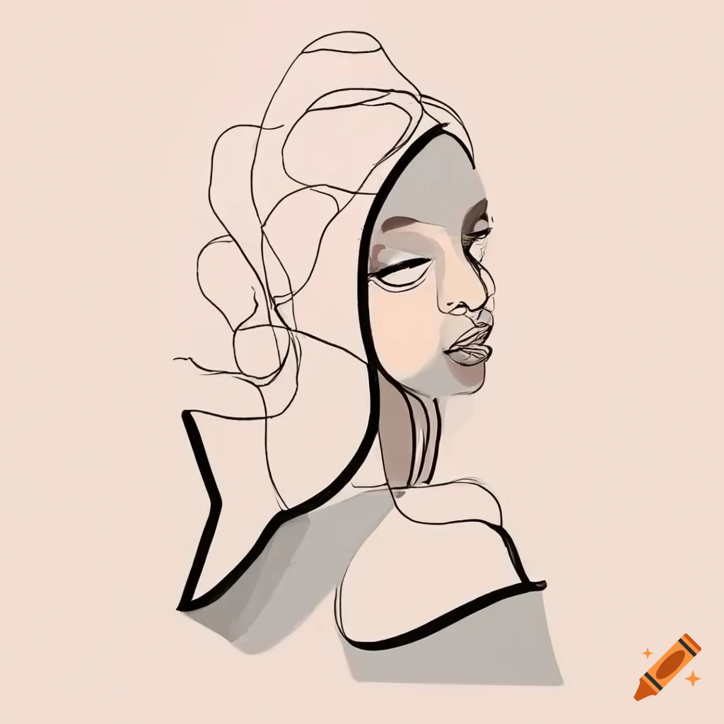 Modern line art on Craiyon