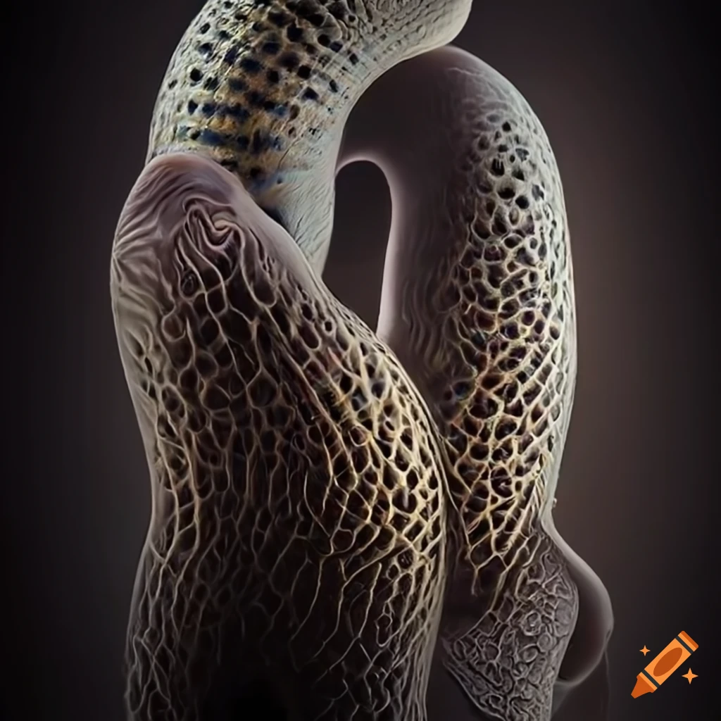 Abstract representation of symbiotic relationship on Craiyon