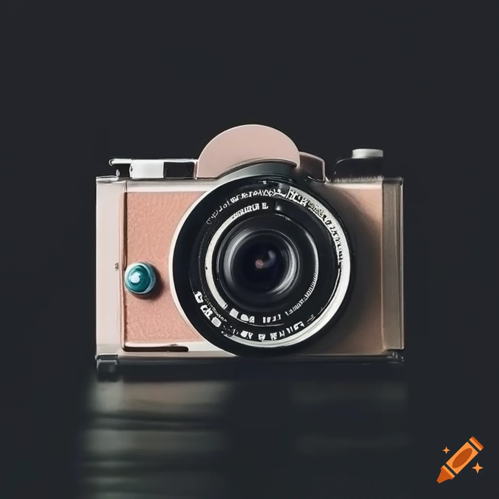 Vintage minimalist transparent plastic camera on Craiyon