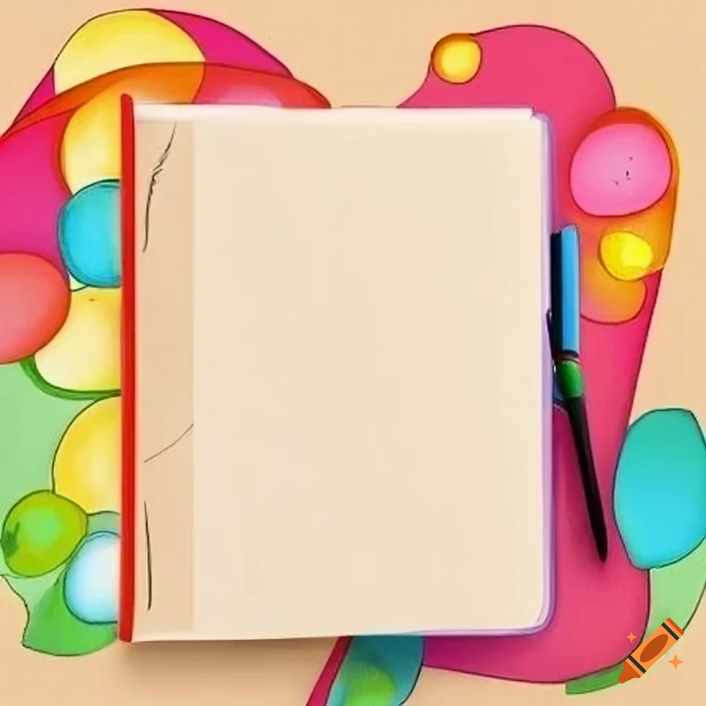 Beige book cover for a children's book on Craiyon