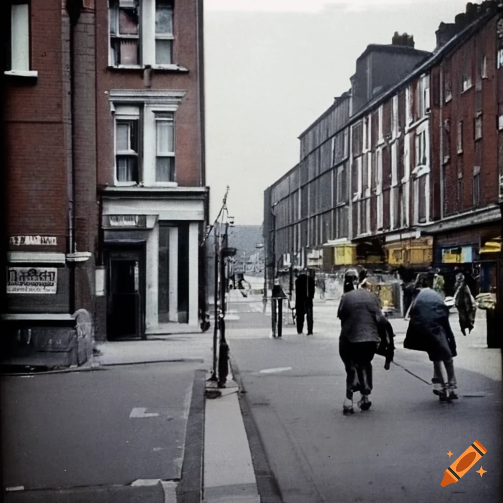 1970s dublin street view on Craiyon